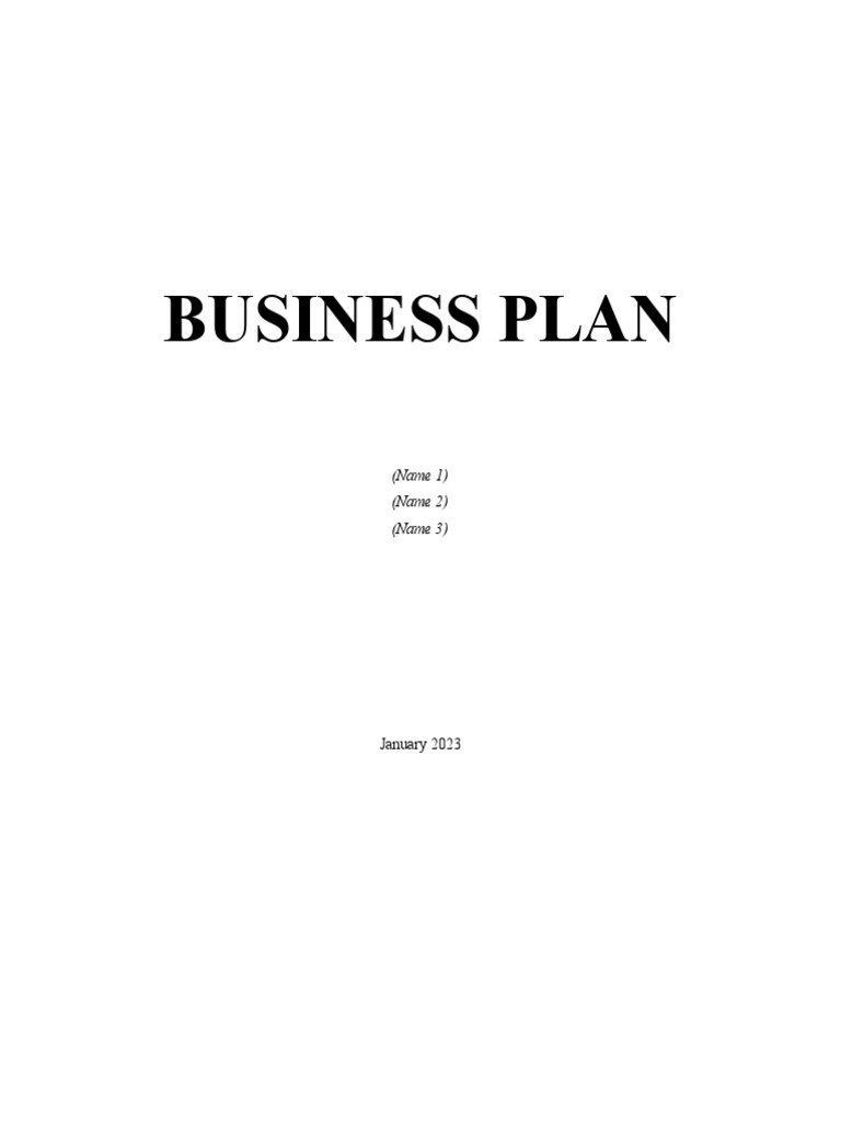 Business Plan for Entrepreneurs | PDF | Art
