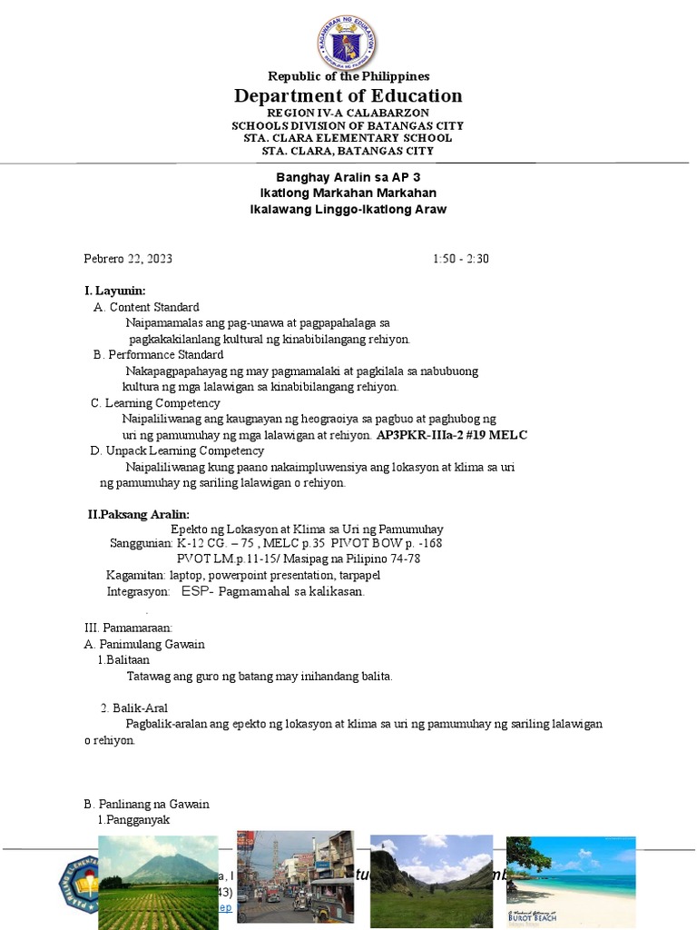 Q3 2.2 AP DLP Week 2 Day 3 | PDF