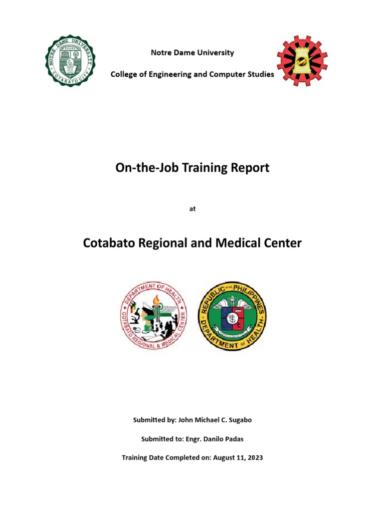 Sugabo OJT Report | PDF | Health Care | Medicine