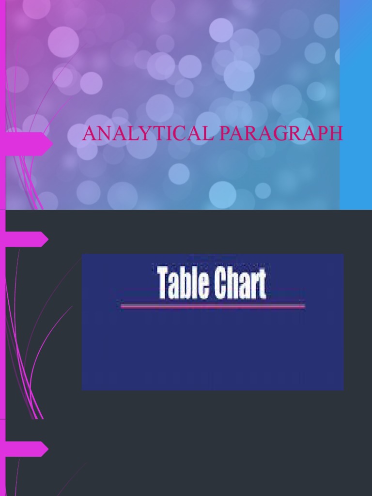 Analytical Paragraph - Table | PDF