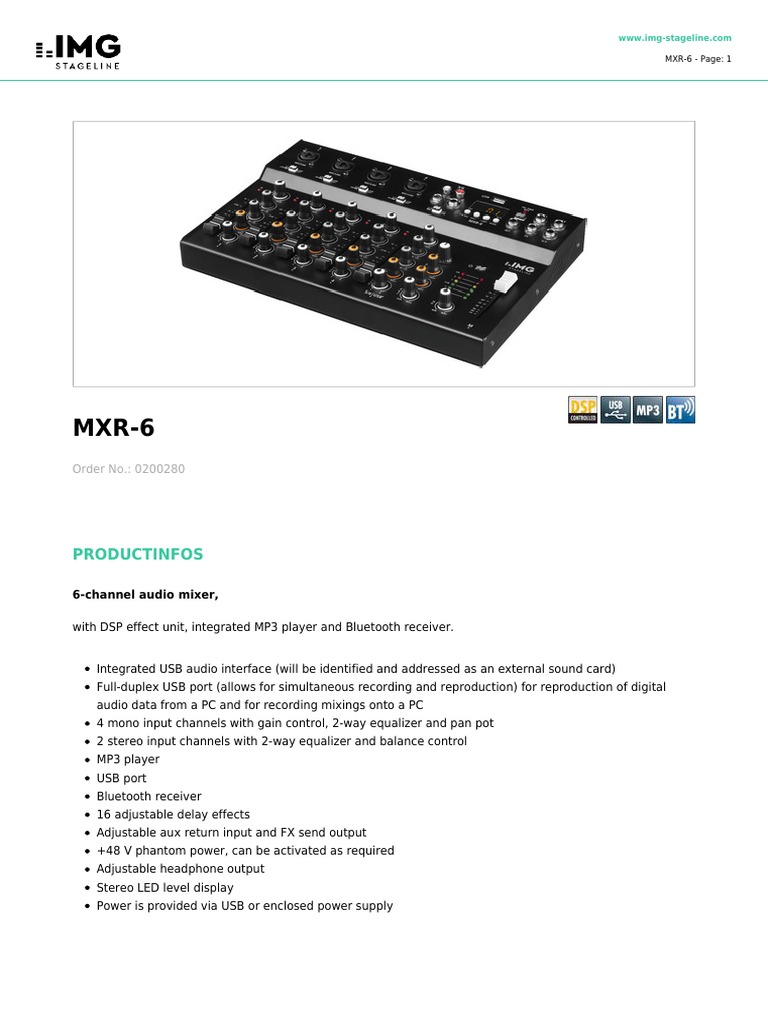MXR 6 | PDF | Equalization (Audio) | Electrical Engineering
