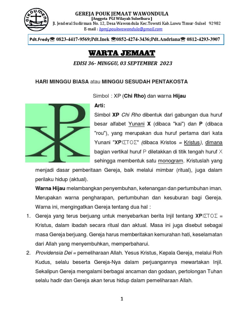 Warta 3 Sept 2023 | PDF
