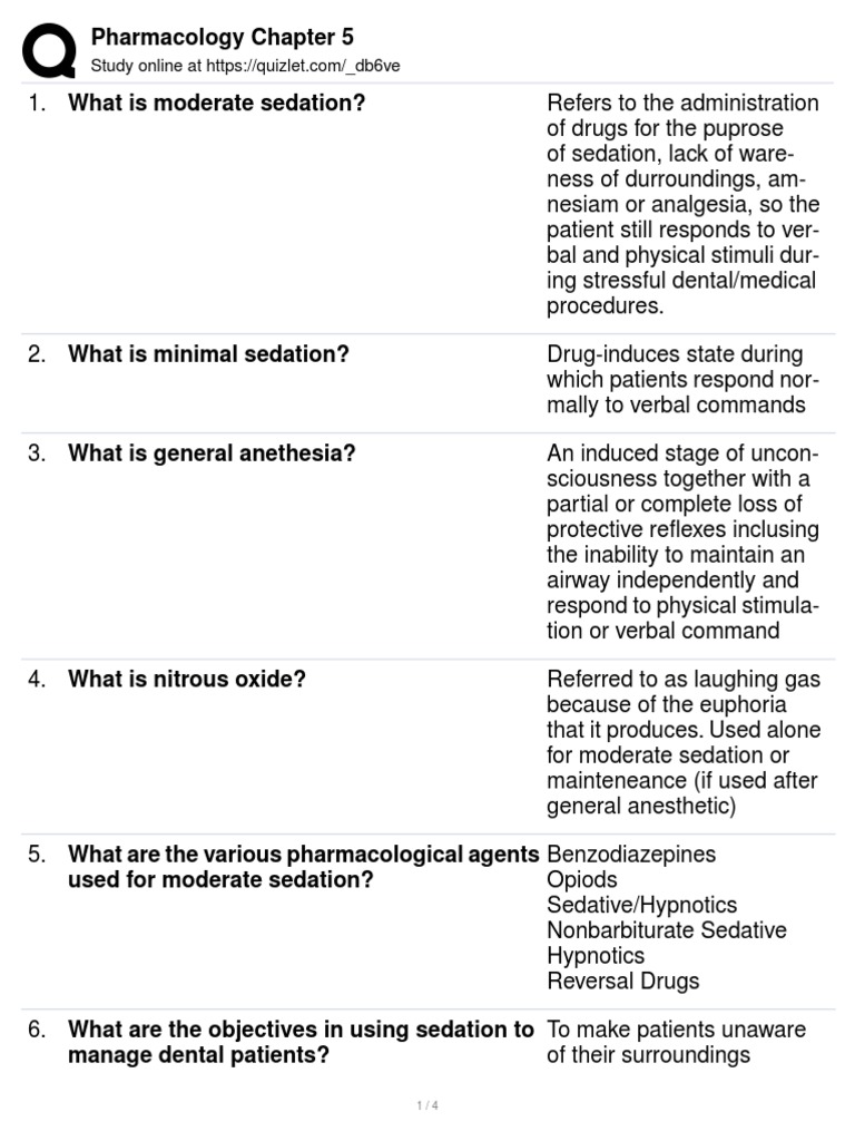 Pharma 5 | PDF | Anesthesia | Symptoms And Signs