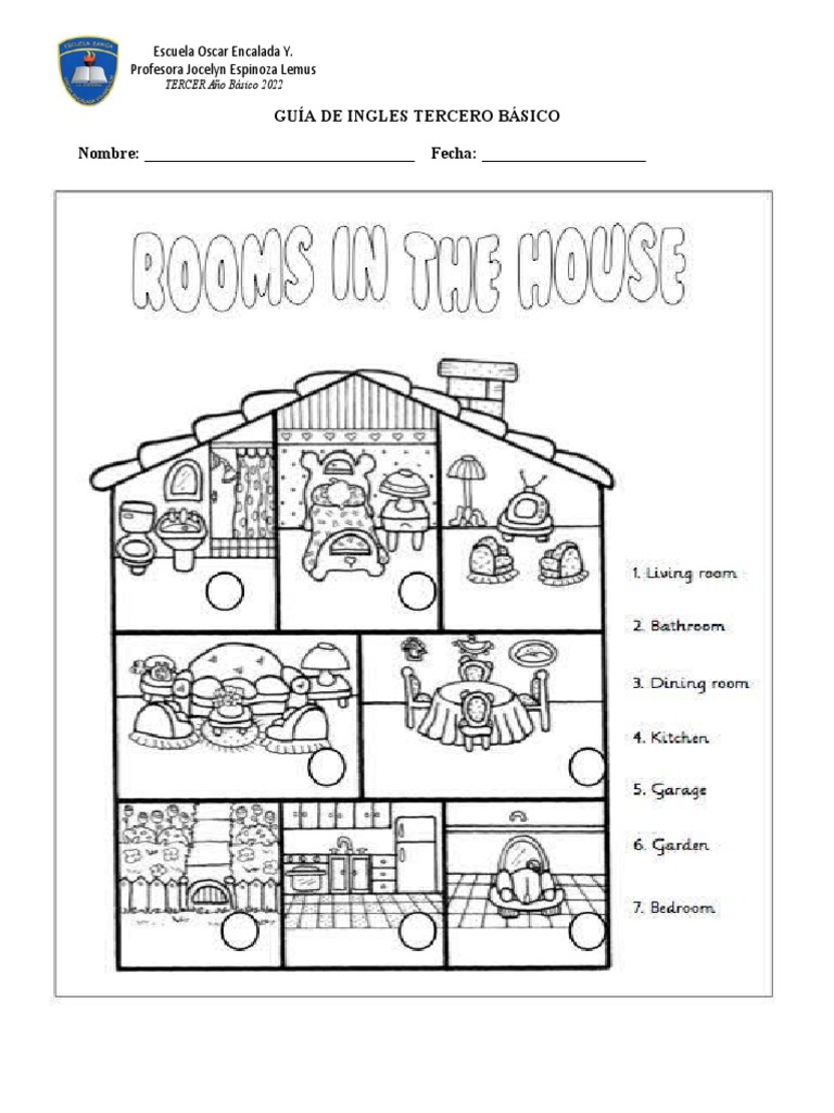 Guia Ingles Partes de La Casa | PDF