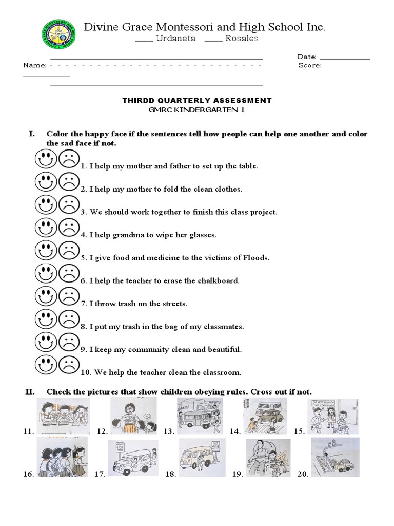 3rd Quarter GMRC K1 Final | PDF