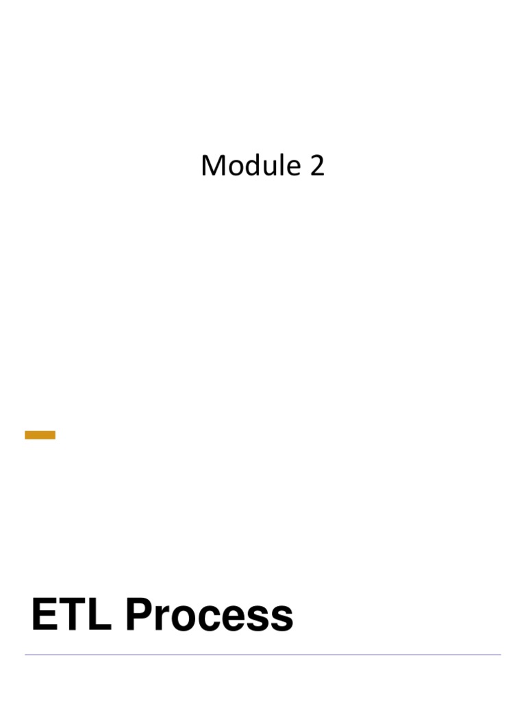 Module 2 | Download Free PDF | Databases | Data Warehouse