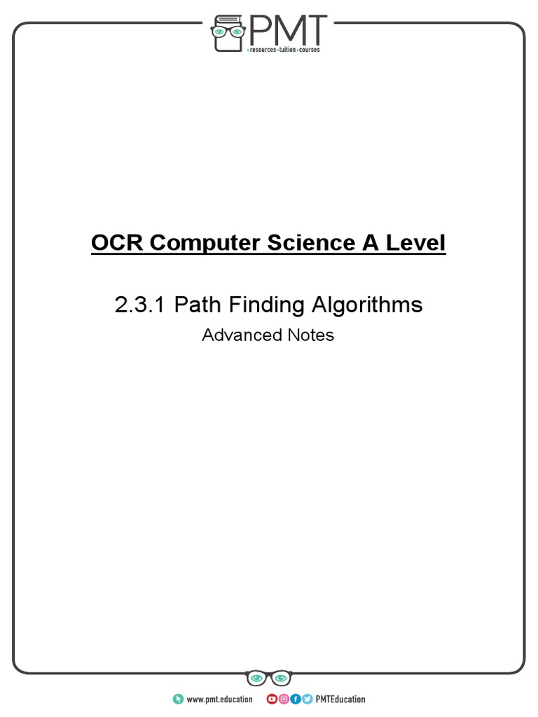 2.3.5. Path Finding Algorithms | PDF | Systems Theory | Computing