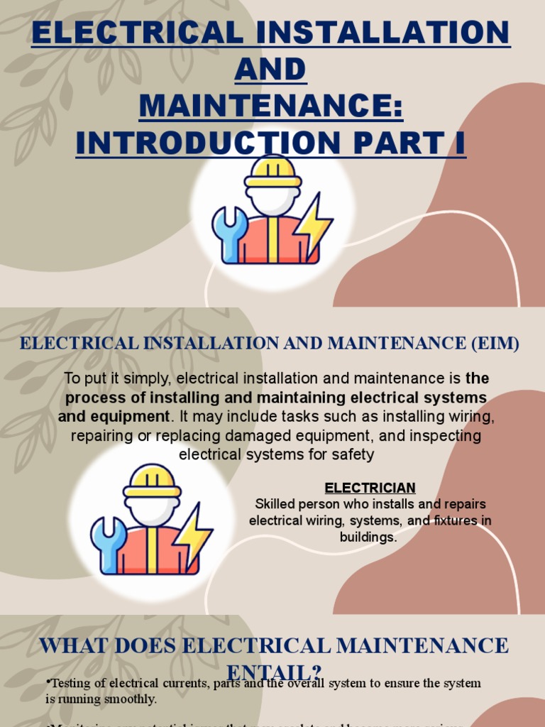 Intro Eim | PDF | Electrical Wiring | Safety
