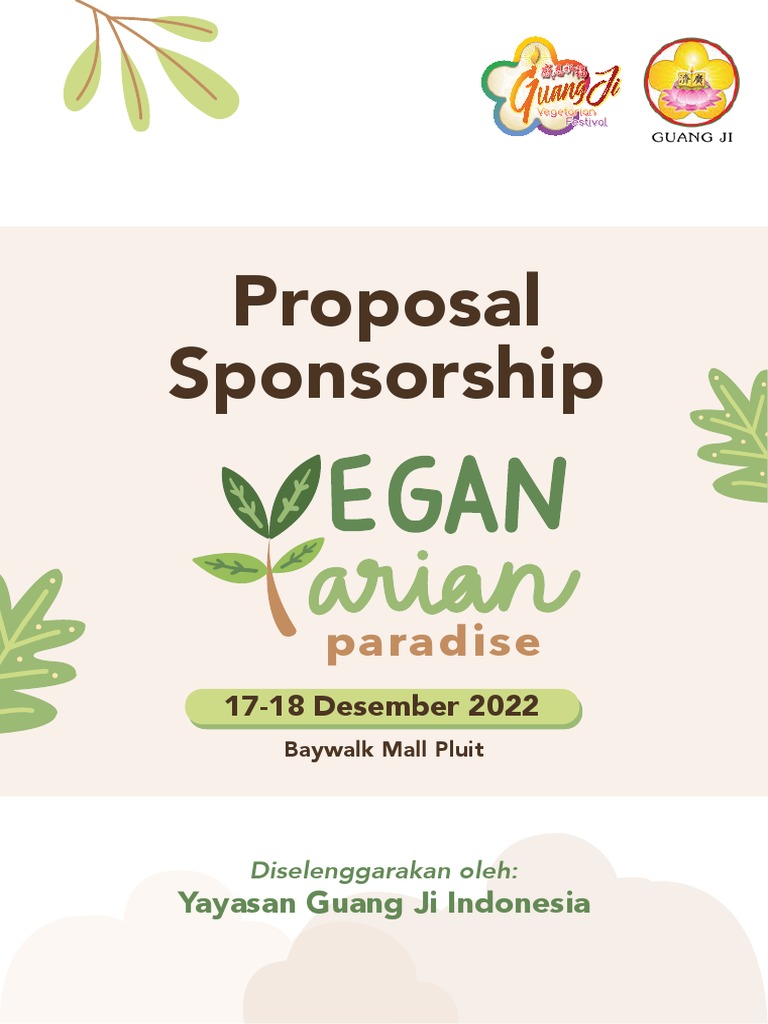Proposal Bazaar Vegantarian 2022 | PDF
