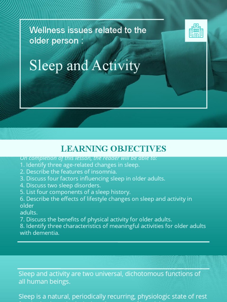 Sleep and Activity | PDF | Sleep | Insomnia