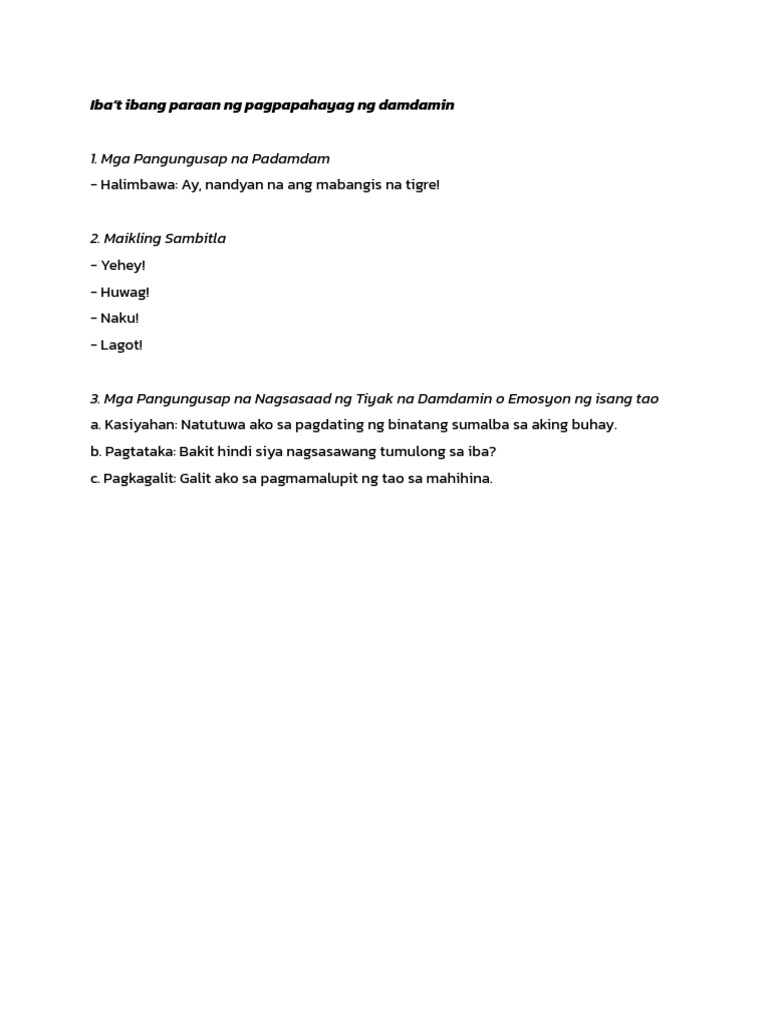 Filipino Notes | PDF