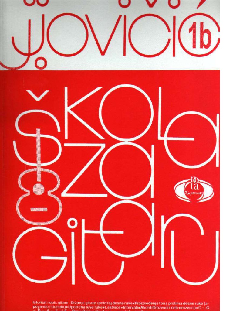 Jovan Jovicic Skola Za Gitaru 01b Compressed | PDF