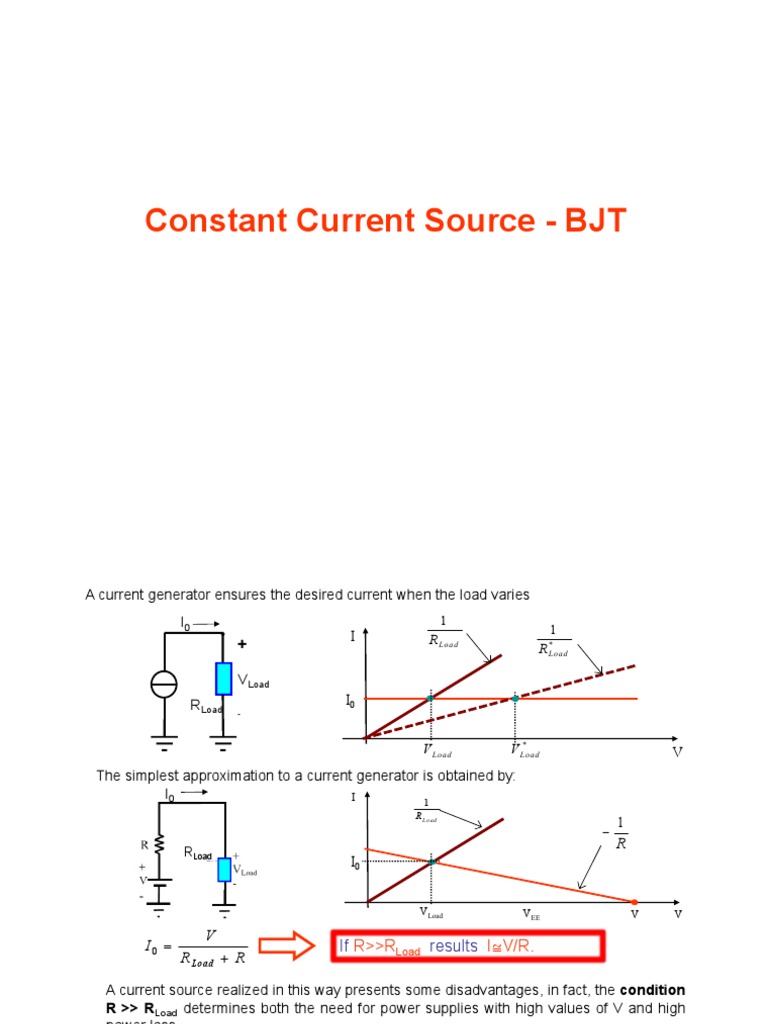 Current Source BJT | PDF | Bipolar Junction Transistor | Electricity