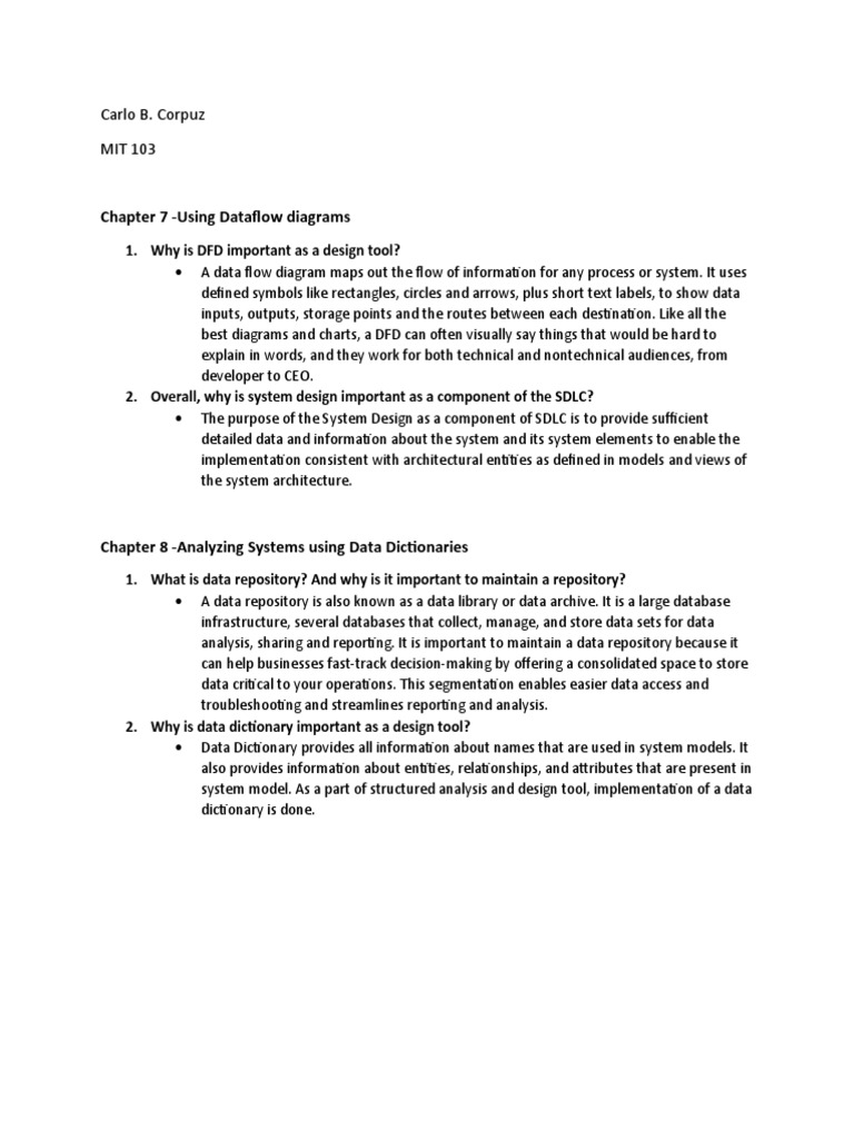 MIT-103 Chapter 7, 8, 9 | PDF | Information Technology Management ...
