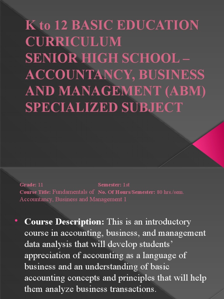 Course Outline in FABM 1.docx | PDF