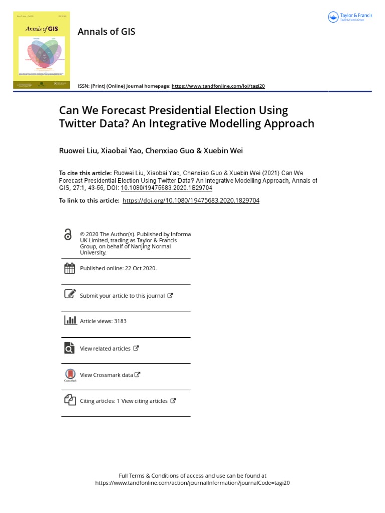 Can We Forecast Presidential Election Us | PDF | Politics | Social Science