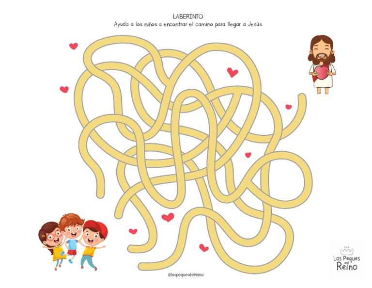 LABERINTO Jesus Ama A Los Niños | PDF