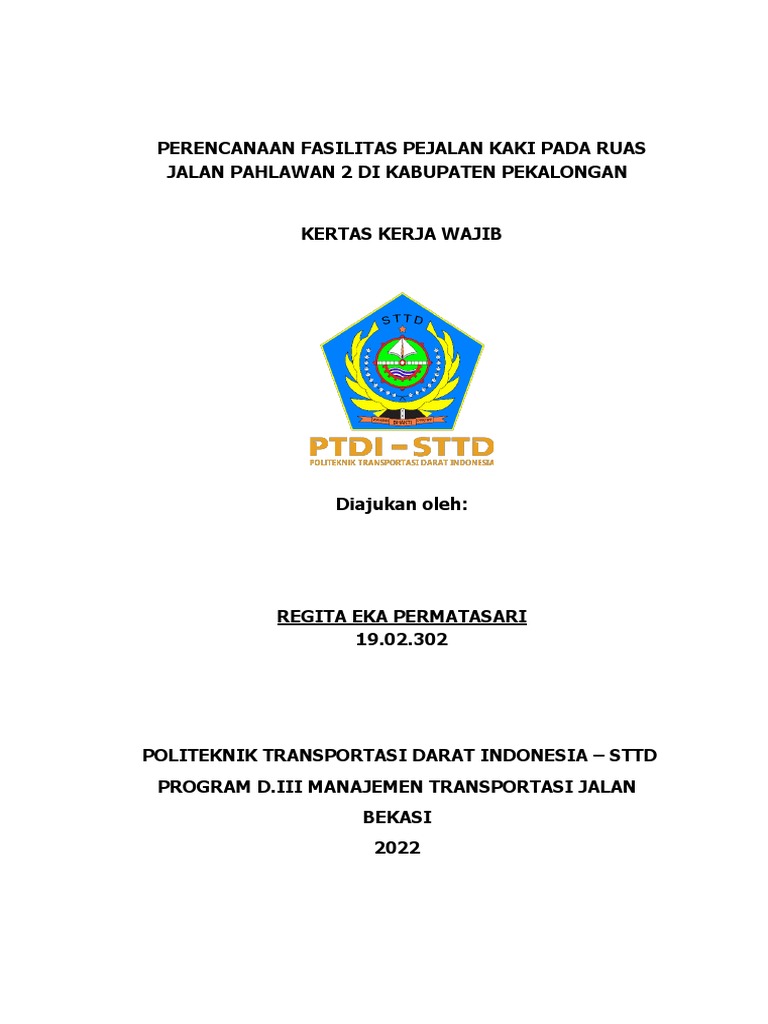 DRAFT KKW - REGITA EKA PERMATASARI - 1902302 - FIX Rev | PDF
