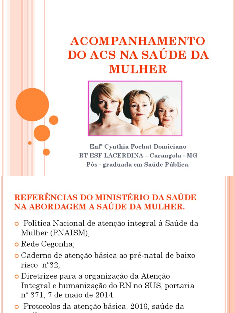 Treinamento Para Acs Saúde Da Mulher | PDF