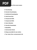 Housekeeping Tools and Equipment List | PDF | Home & Garden