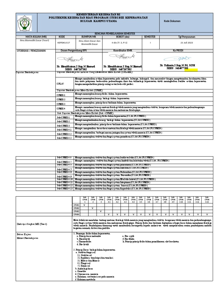 RPS Ibd Teori 2023-2024 | PDF