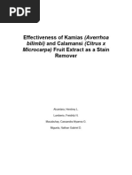 Kamias as an Effective Stain Remover | PDF