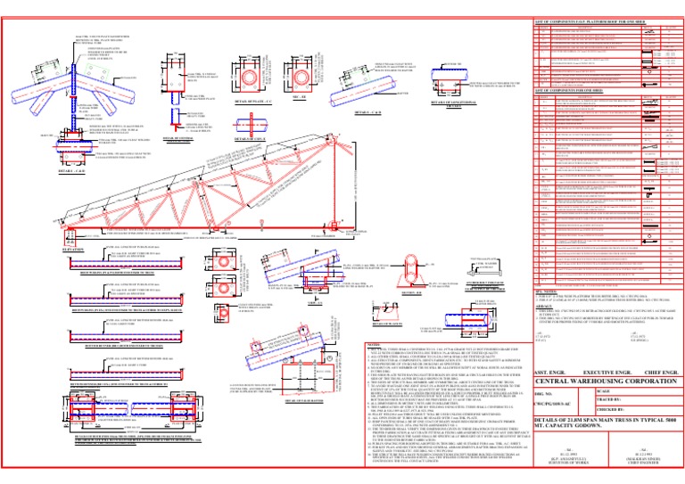 21 M Span Truss | PDF | Truss | Architectural Elements