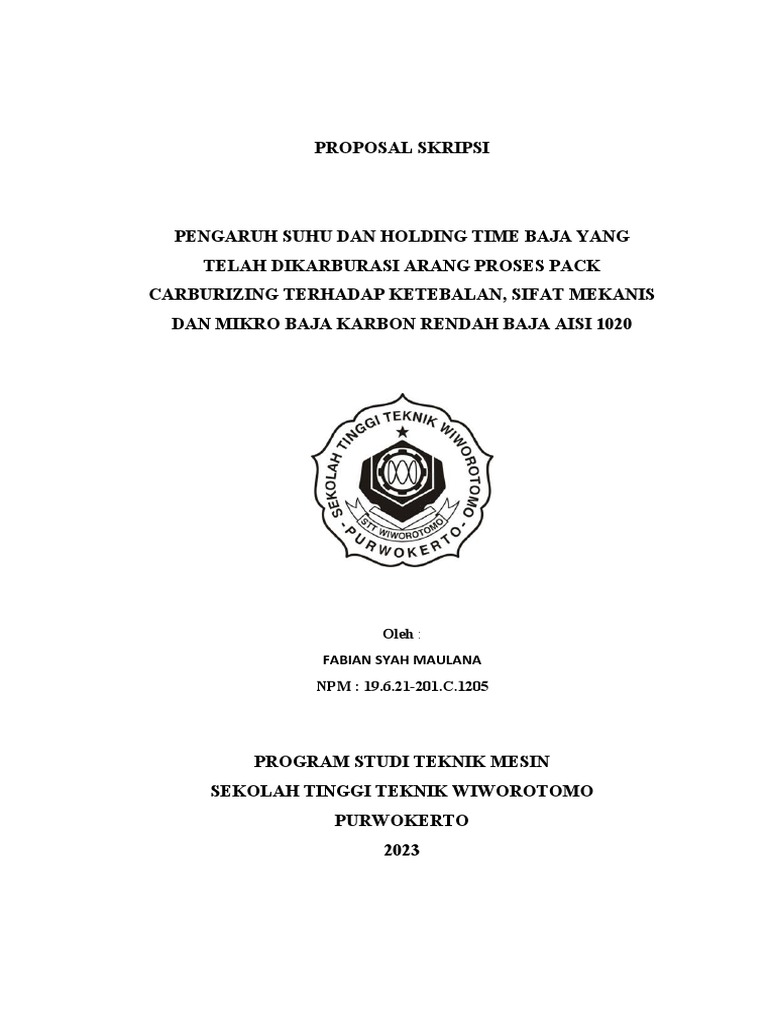 Seminar Proposal | PDF | Teknologi & Rekayasa