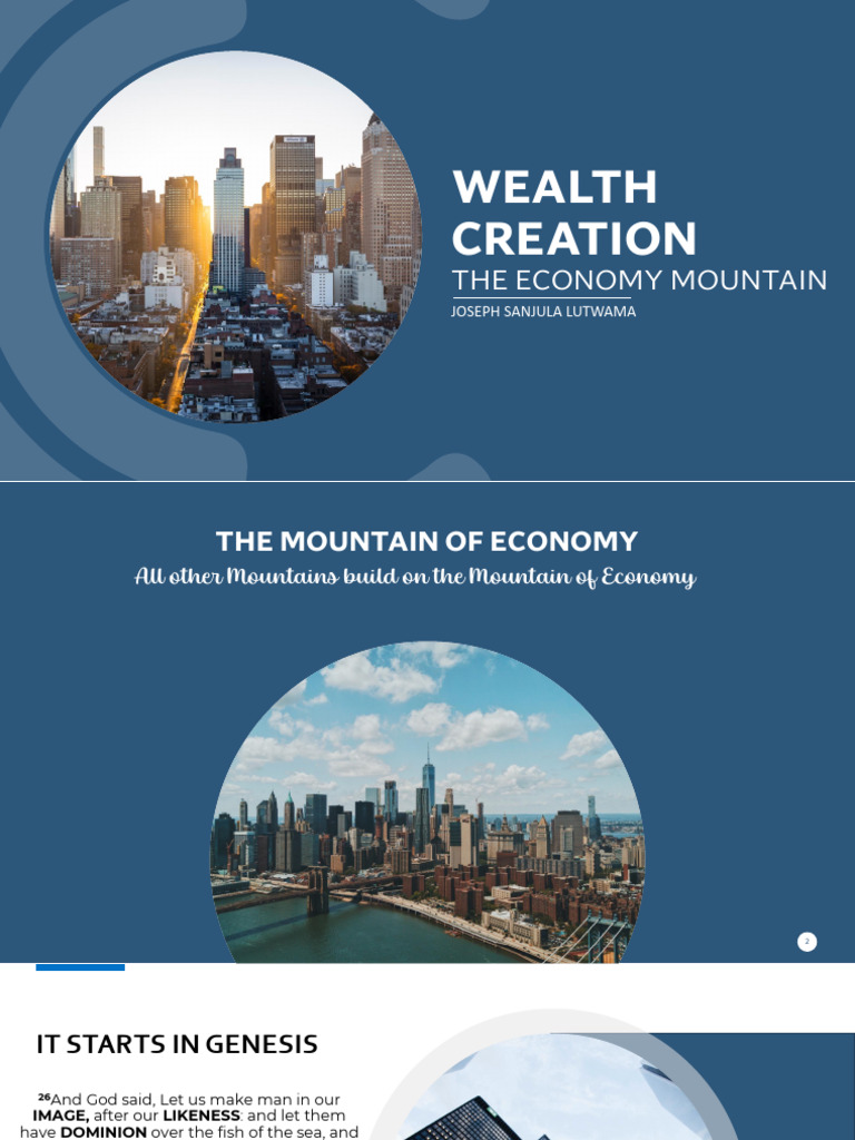 Wealth Creation-The Economy Mountain | PDF | Gross Domestic Product | Money