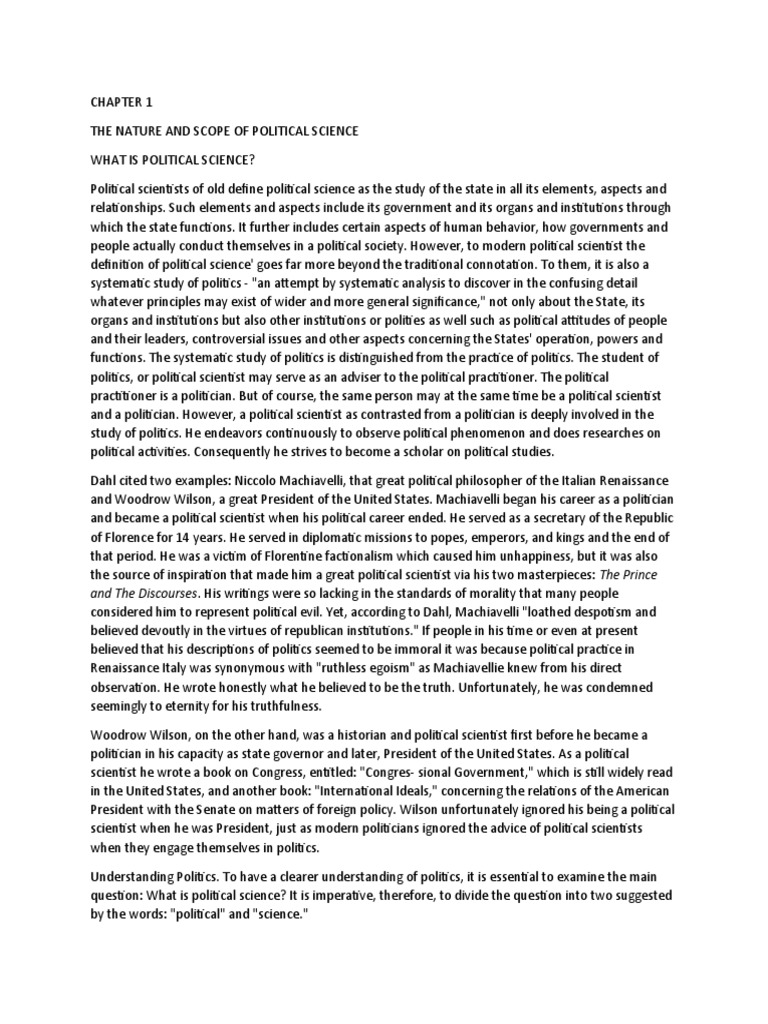 Understanding Political Science Basics | PDF | Science | Political Science