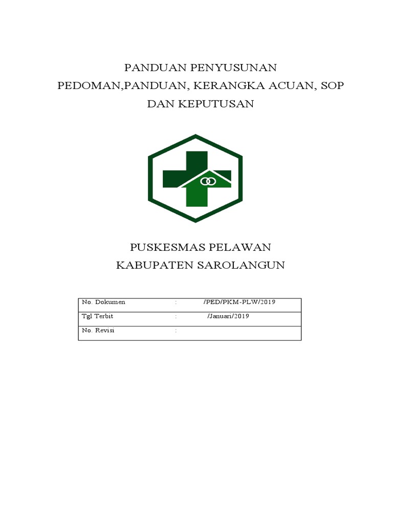 2 3 11 5 Panduan Penyusunan Pedoman Panduan Kerangka Acuan Dan SOP | PDF