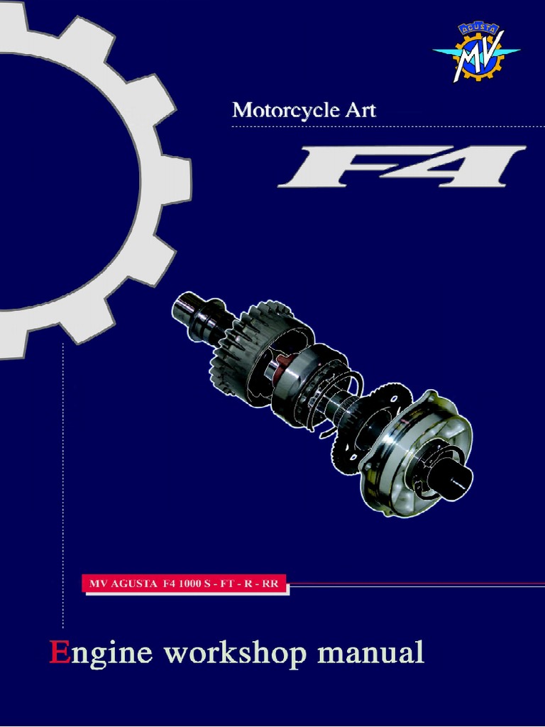 MV Agusta f4 S FT R RR Y10 Y11 Engine Manual Ed2 | PDF | Motor Oil | Water