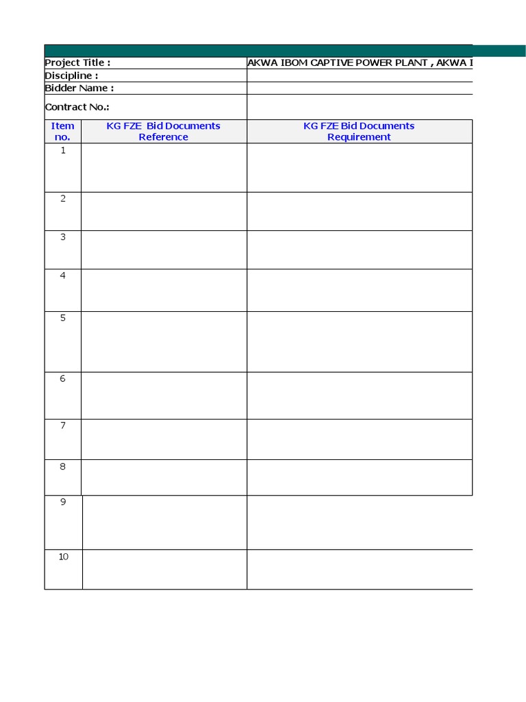 Deviation Sheet Format | PDF