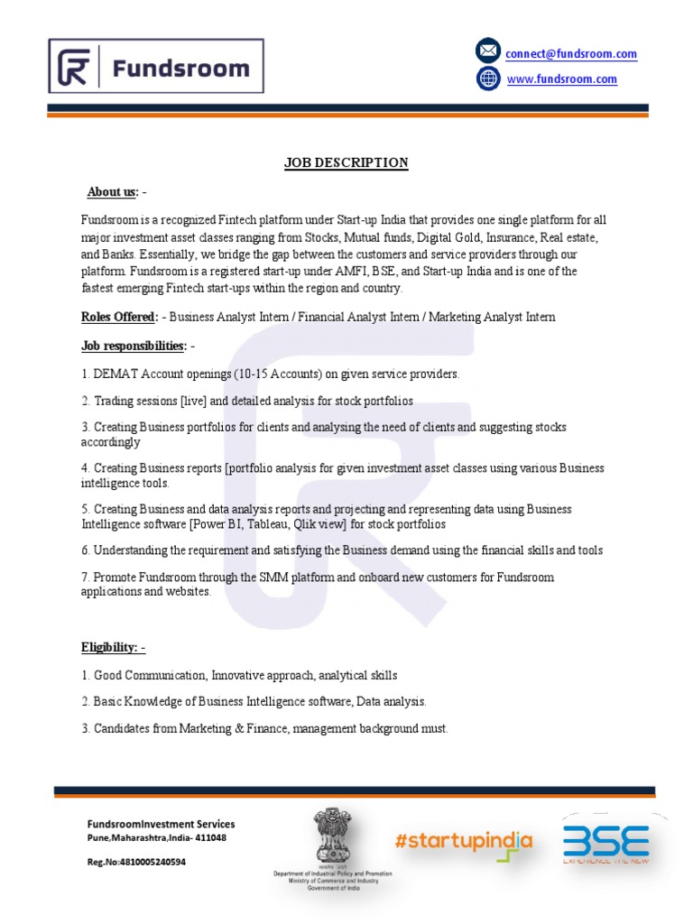 Fintech Internship Opportunities | PDF