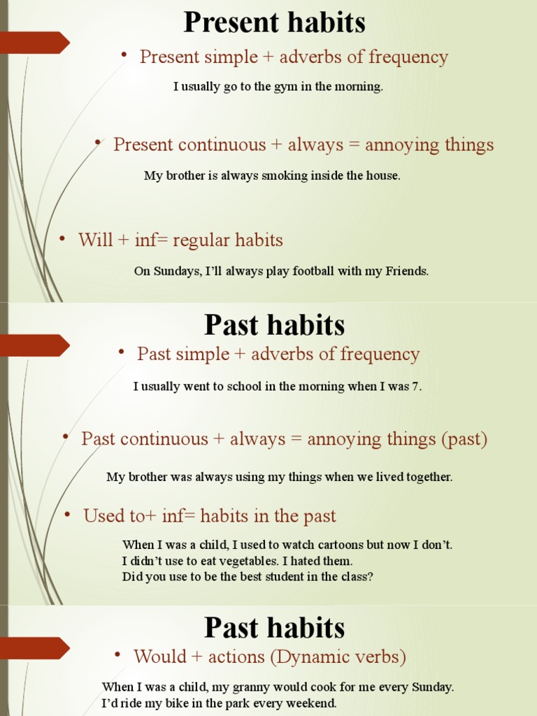 Lesson 14 Habits | PDF