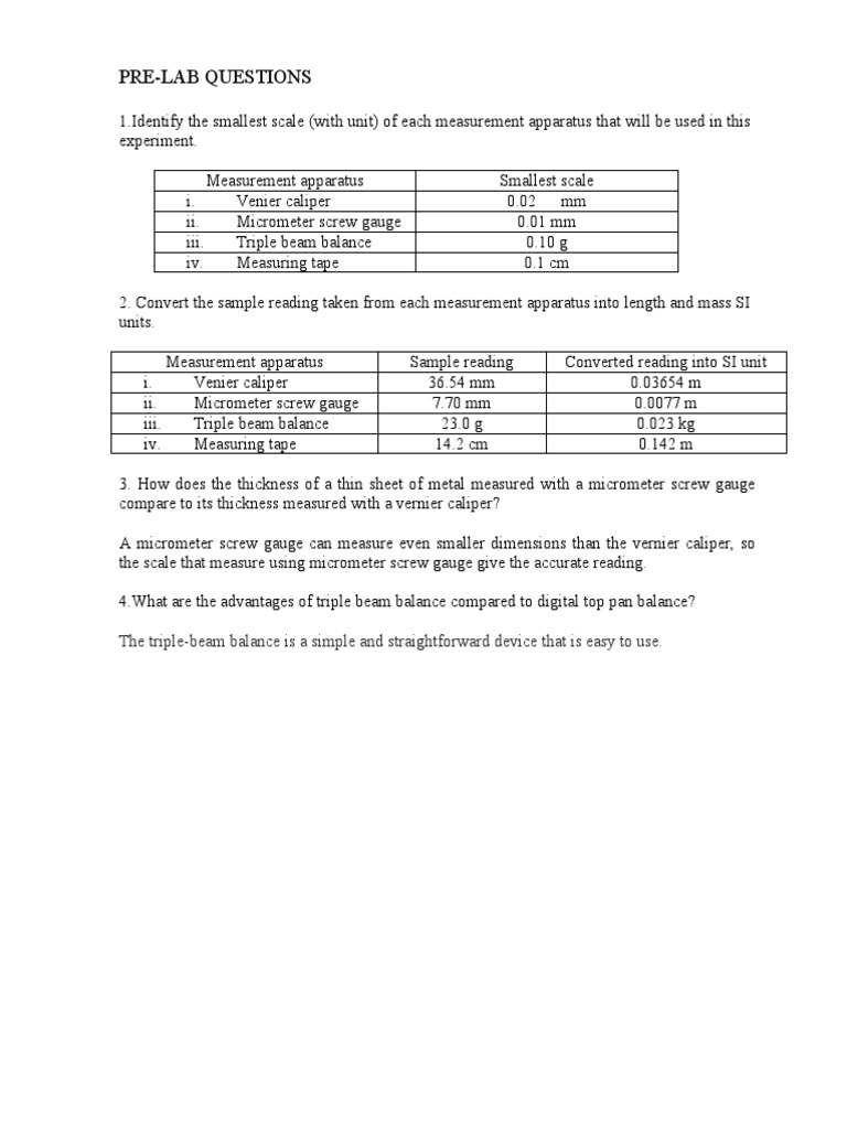 Lab Report 1 | PDF | Density | Weighing Scale Lab Report 1 | PDF | Density | Weighing Scale