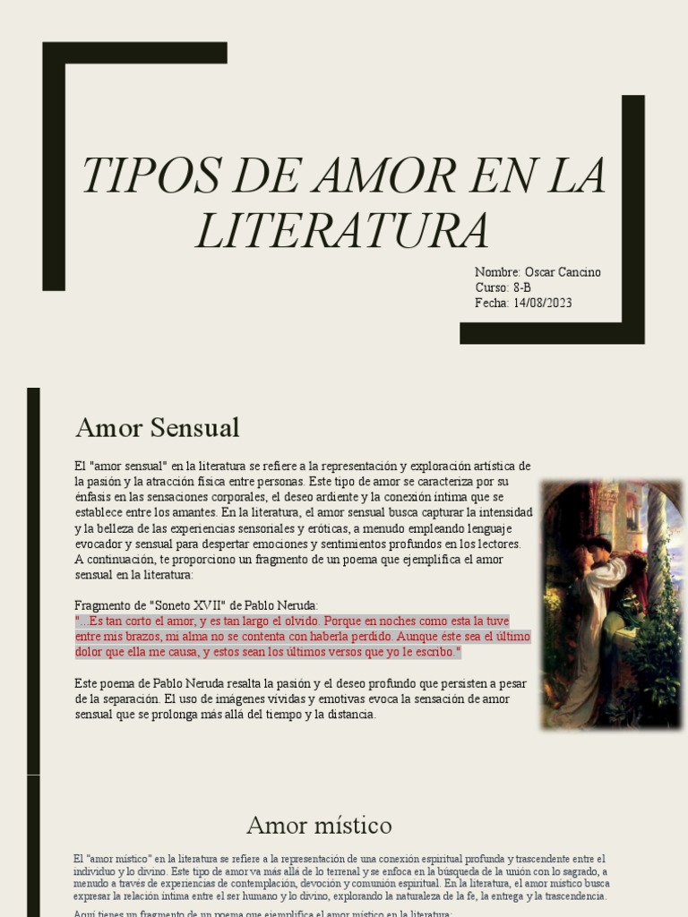 Tipos de Amor en la Literatura | PDF | Amor | Misticismo