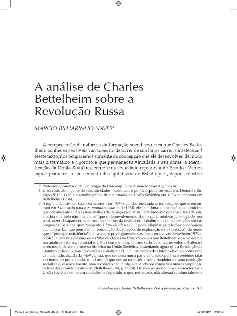 Bettelheim Rev - Rusa. | PDF | Estado | Burguesia