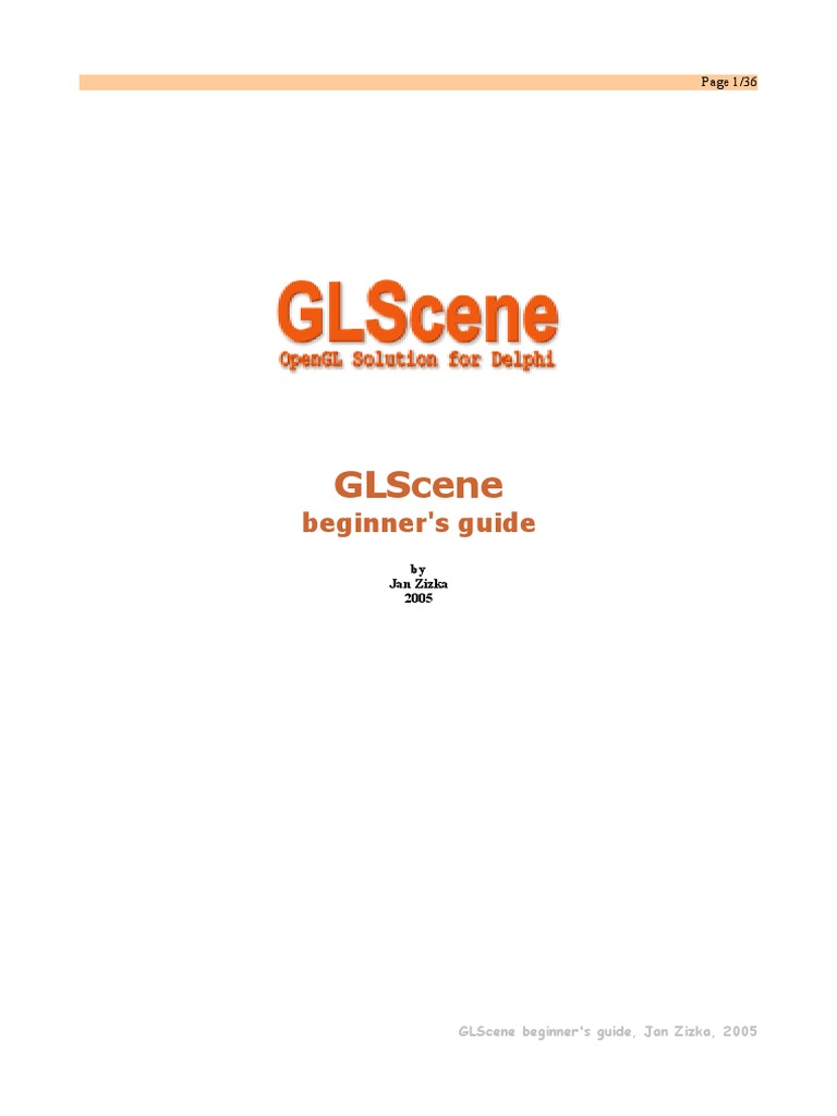 GLScene Beginner's Guide | PDF | Library (Computing) | Texture Mapping