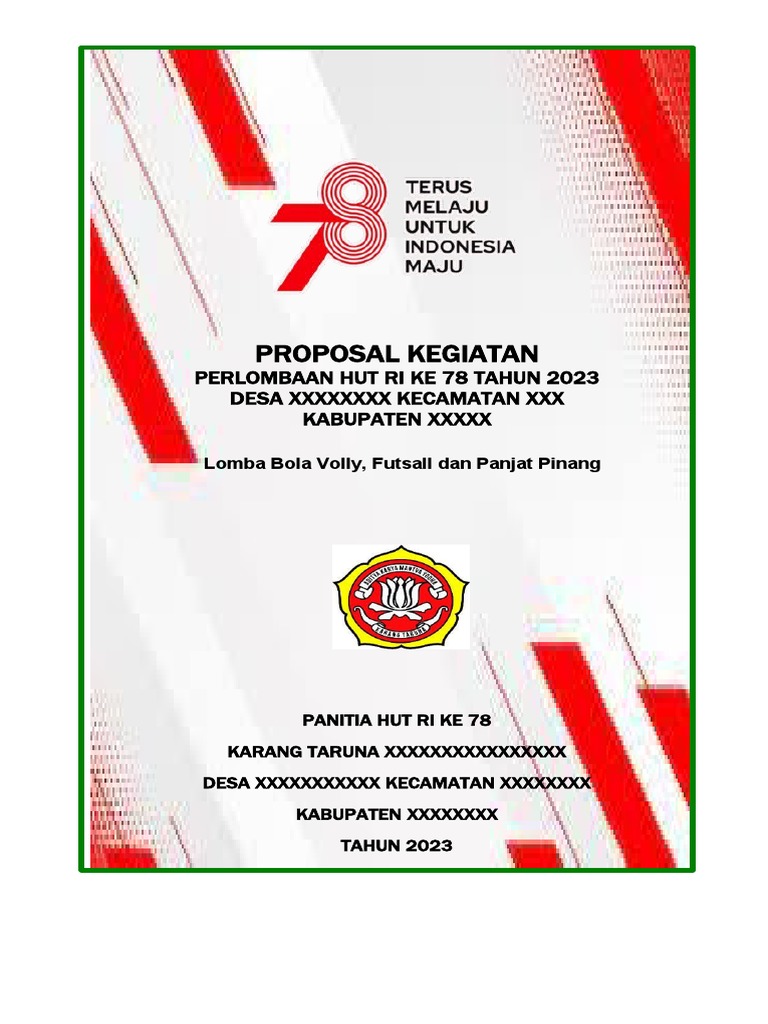 Contoh Proposal Hut Ri 2023 | PDF
