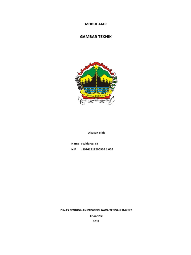 Modul - DO6 Gambar Teknik - XTO - 2022 - TBSM JATENG | PDF