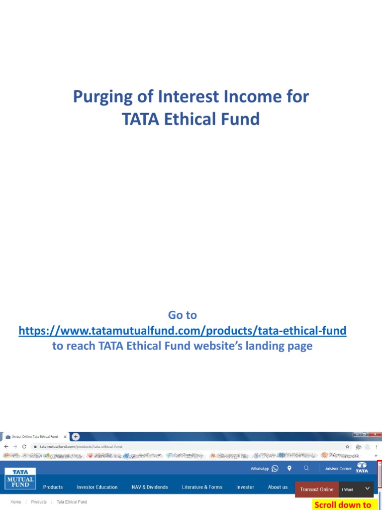 TATA Ethical Fund Interest Purging Guide | PDF | Computing