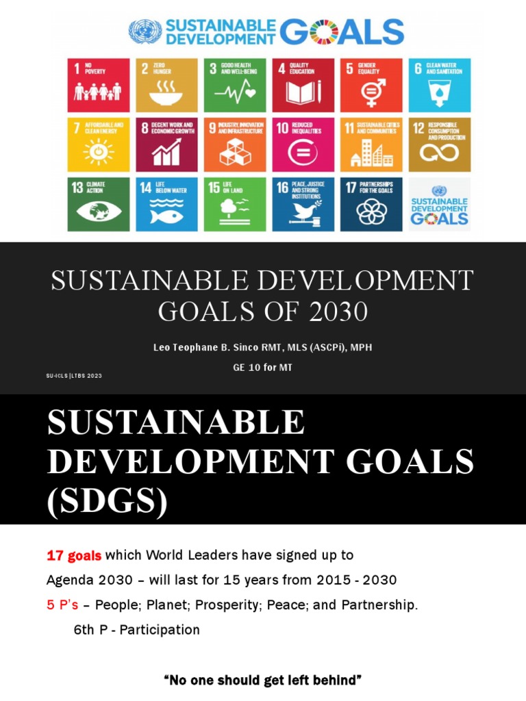 Lesson 1 - Sustainable Development Goals of 2030 | PDF | Sustainability ...