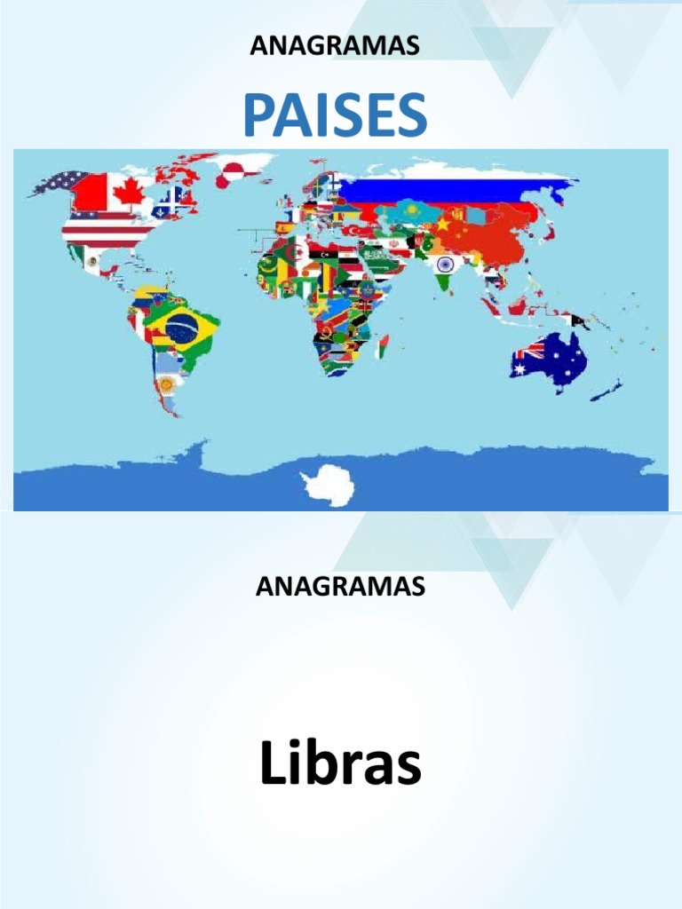 ANAGRAMAS - Paises | PDF