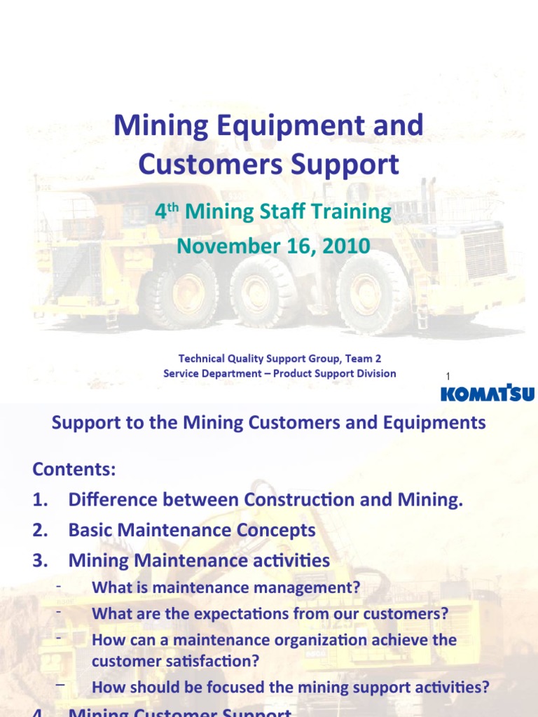 4th MST - Mining Customers Support (Core) | PDF | Reliability ...