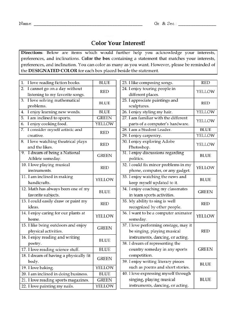 Student Information Form | PDF | Career & Growth | Business