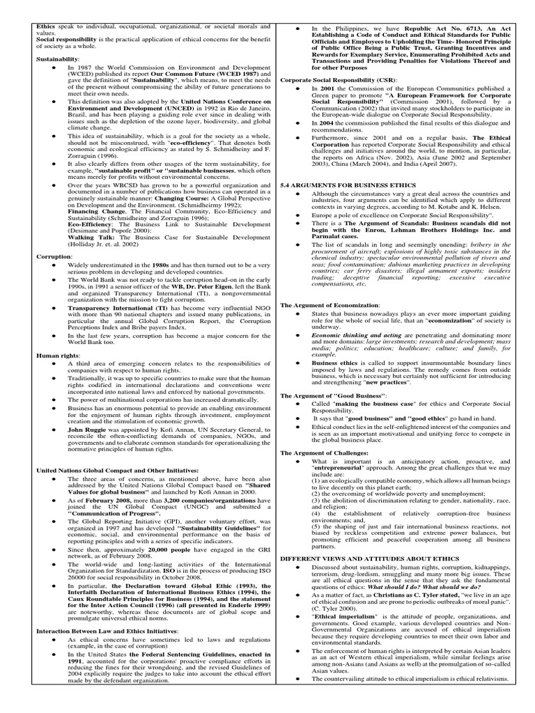 CSR 1 | PDF | Corporate Social Responsibility | Morality