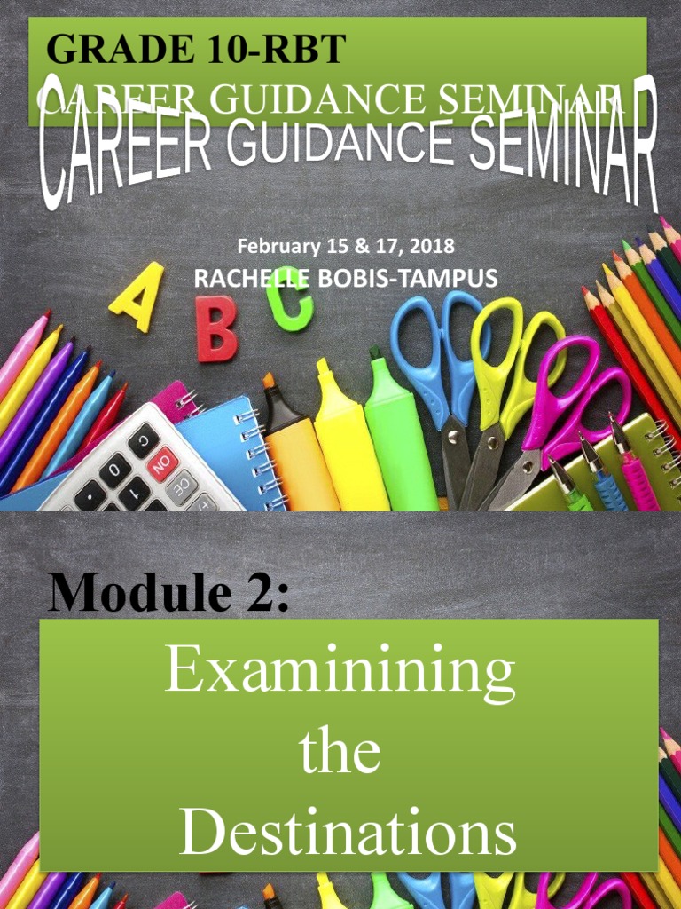 Grade 10 SHS Career Guidance Module | PDF | Psychological Concepts | Cognition