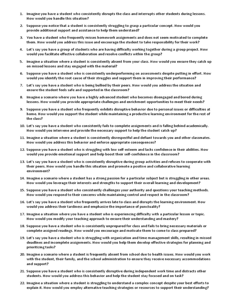 Mock Interview Questions | PDF | Learning | Self Esteem