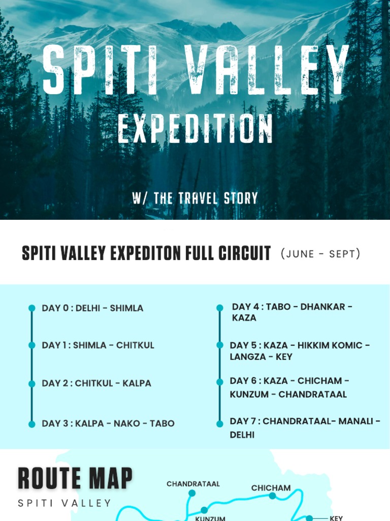 Spiti Valley With Chandrataal (6N7D) | PDF